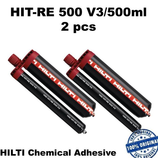 Jual Chemical Hilti Hit Re 500 V3 / 500Ml (2 Pcs / Tube) | Hilti ...