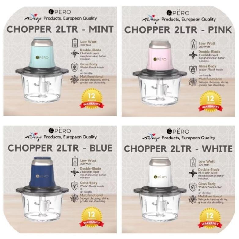 Jual Pero Food Processor Chopper 2 L DiM | Shopee Indonesia