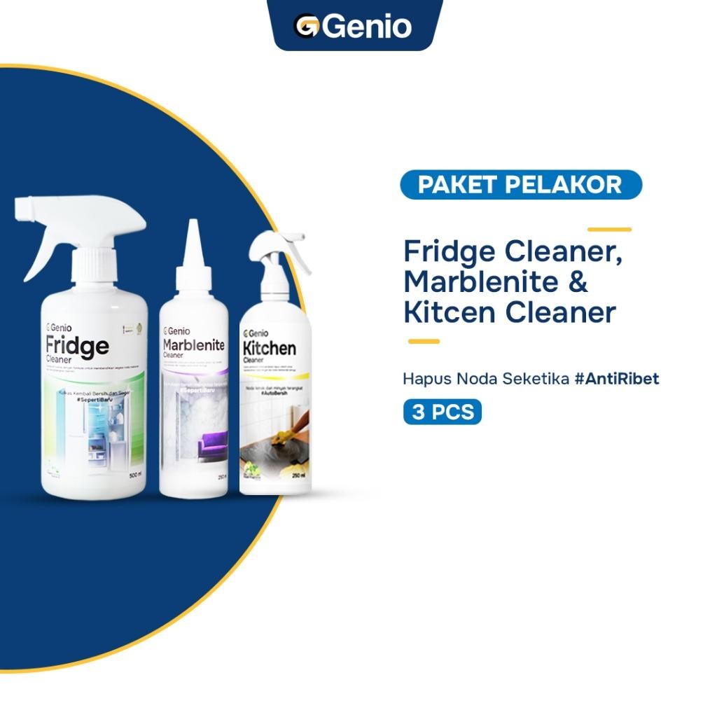 Jual Premium Genio Paket Pelakor (Fridge Cleaner 250Ml & Marblenite ...