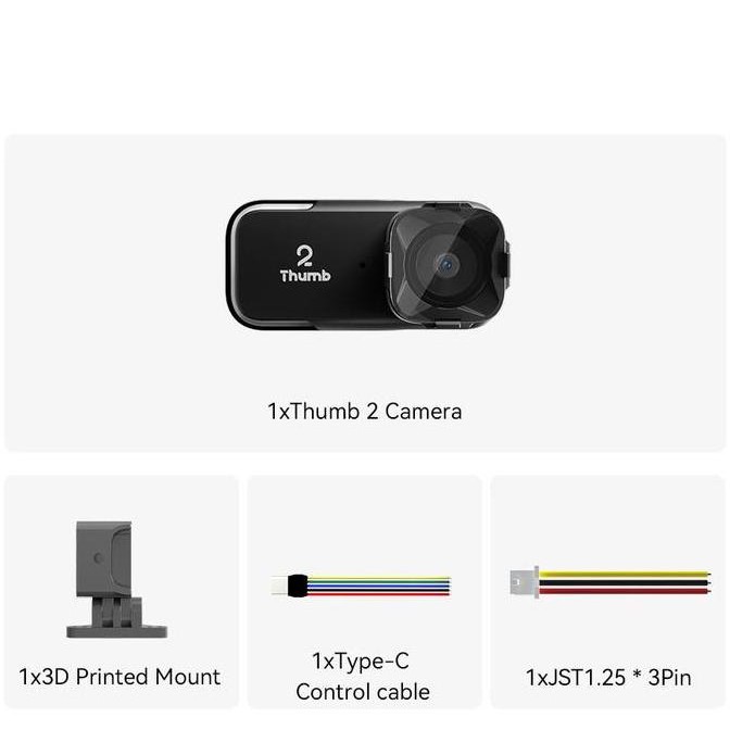 Jual ready RunCam Thumb 2 HD Camera 4K 60fps 1440P Gyro for FPV Drones ...