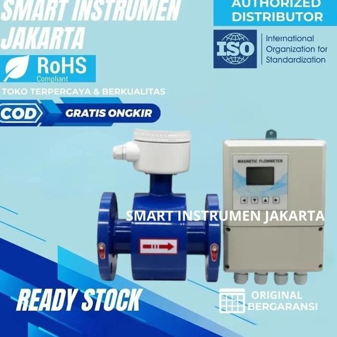 Jual FLOWMETER ELECTROMAGNETIC 4"DN100 FLOW METER PTFE MAGNETIC ALIRAN ...