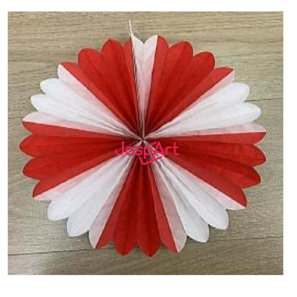 Jual Fth- Paperfan Bintang Bulat Merah Putih Hut Ri Merdeka Kipas ...