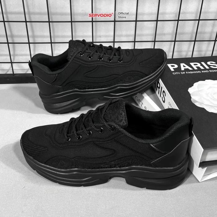 Jual RS Loods X Servodio - Artemis Hitam Polos | Sepatu Sneakers ...