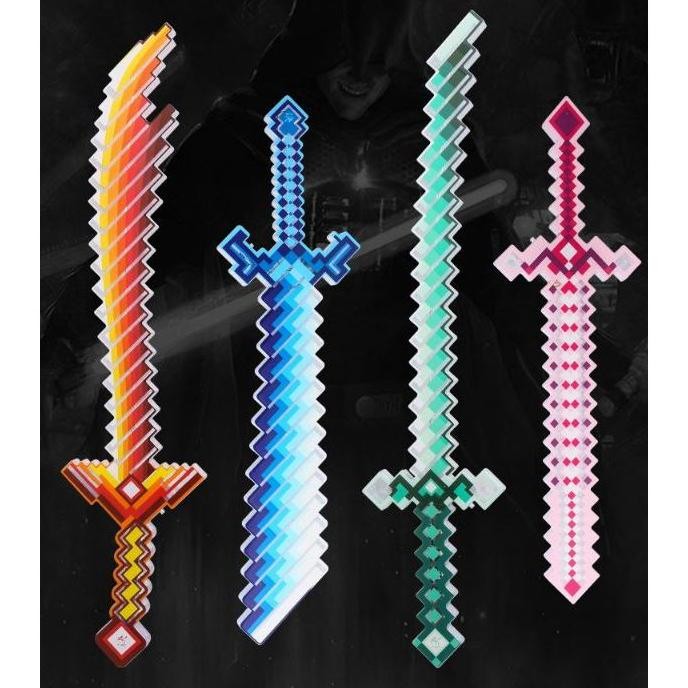 Jual TweedyToys - Pedang Minecraft / Mainan Pedang Minecraft LED ...