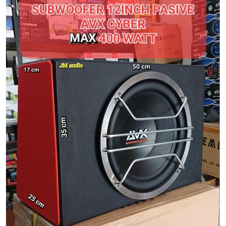 Jual Box Sub + Speaker Sub 12in AVX Cyber AC-1268 Speaker Pasive, Max ...
