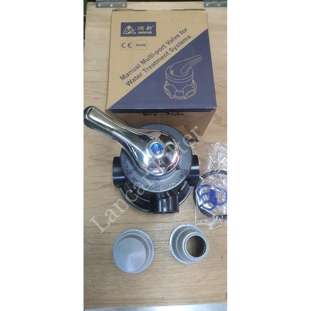 Jual New Kepala 3 Way Tabung FRP Multiport Valve Manual Head Filter ...