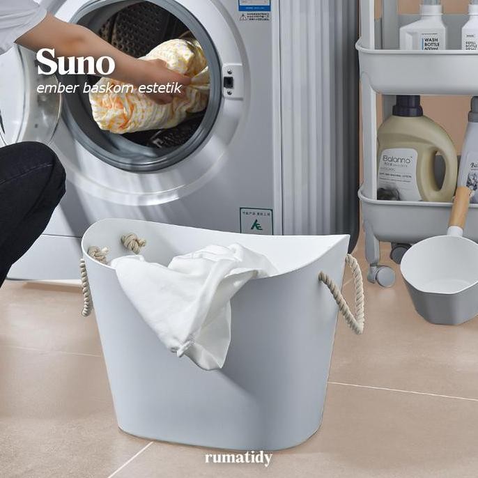 Jual Suno Ember Baskom Putih Estetik Nordic Style Mewah Multifungsi ...