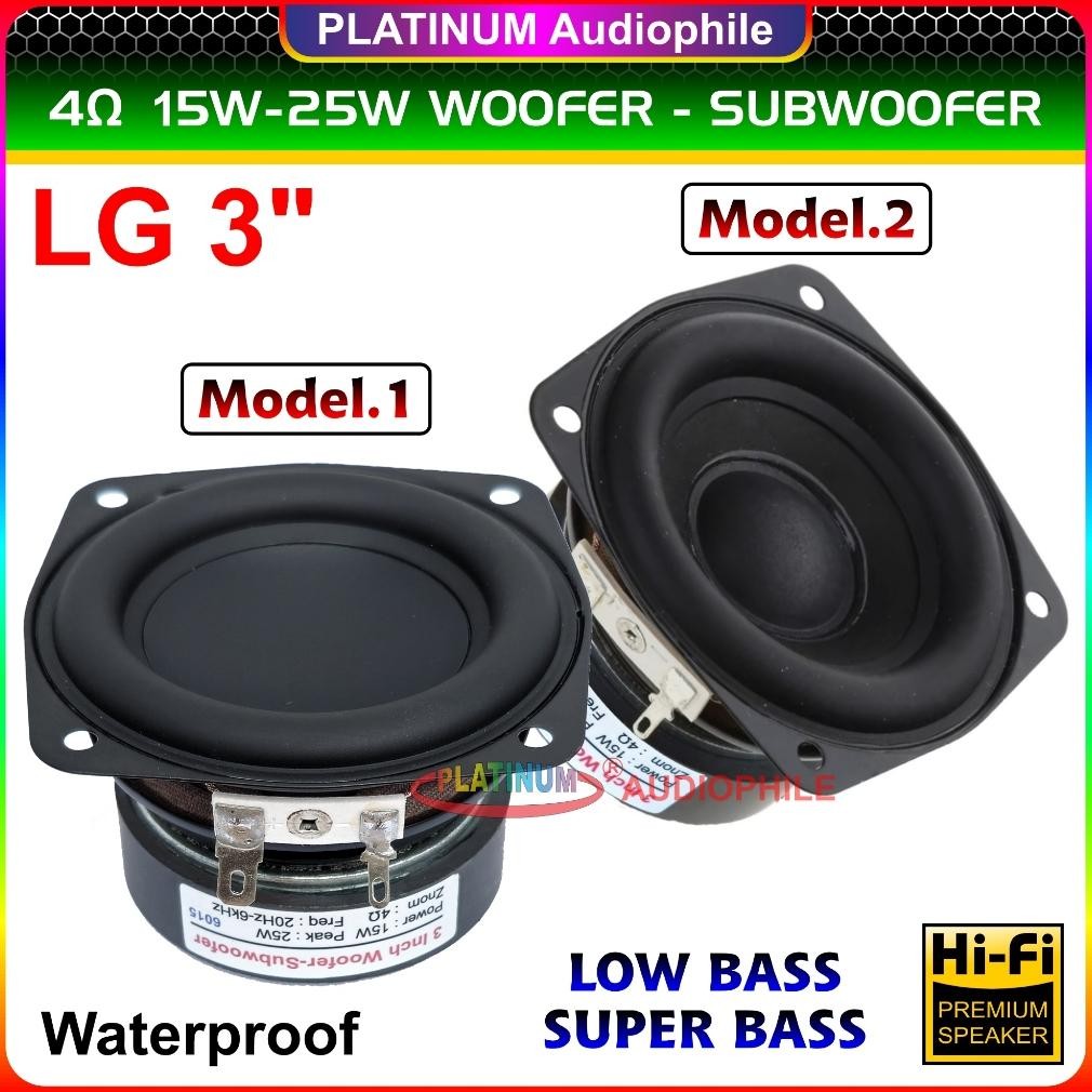 Jual Speaker LG 3 inch Super Bass 4 ohm 15W-25W Woofer Subwoofer LG ...