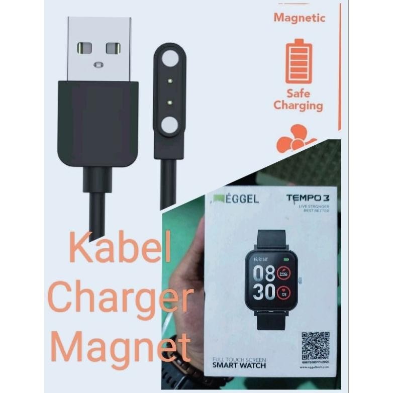 Jual Eggel Tempo 3 Style Smart Watch Kabel Charger Smartwact Eggel ...
