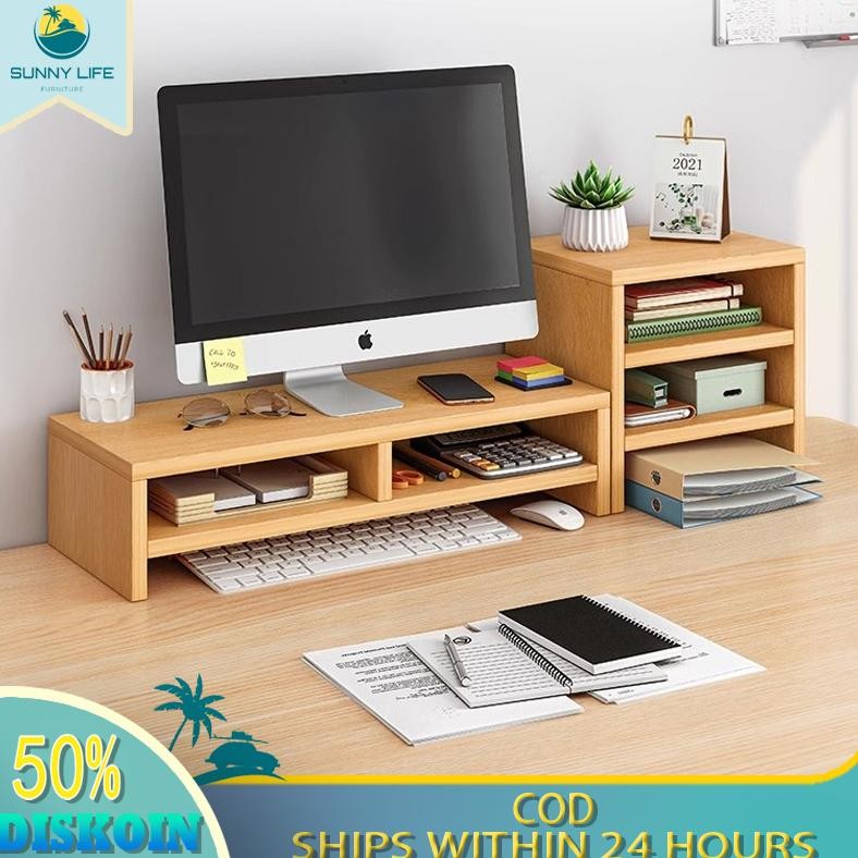 Jual Stand Monitor Rak Meja Tatakan Laptop Serbaguna Modern Minimalis ...