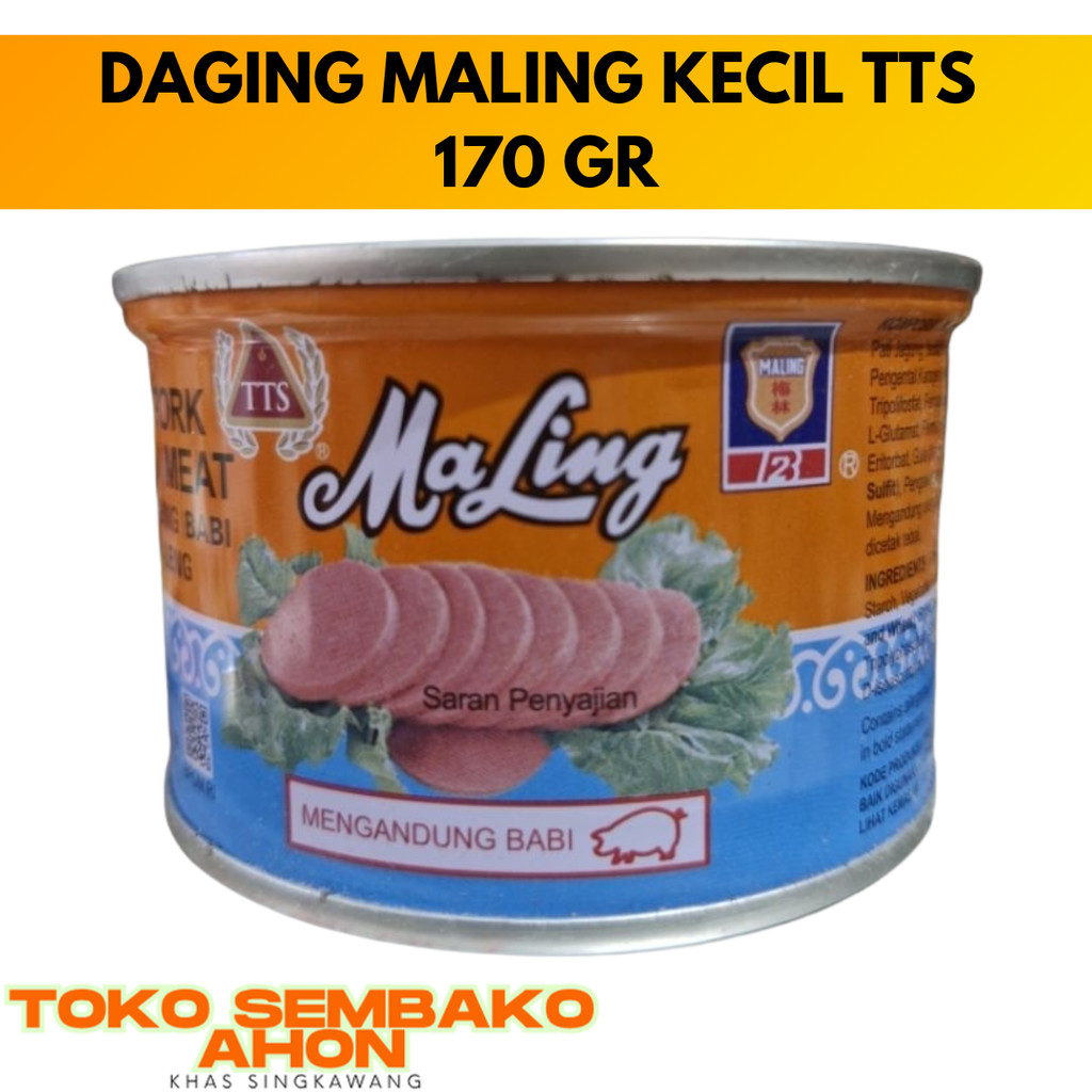 Jual DAGING KALENG MALING TTS KECIL 170 gr / Pork Meat Babi 170 gr ...