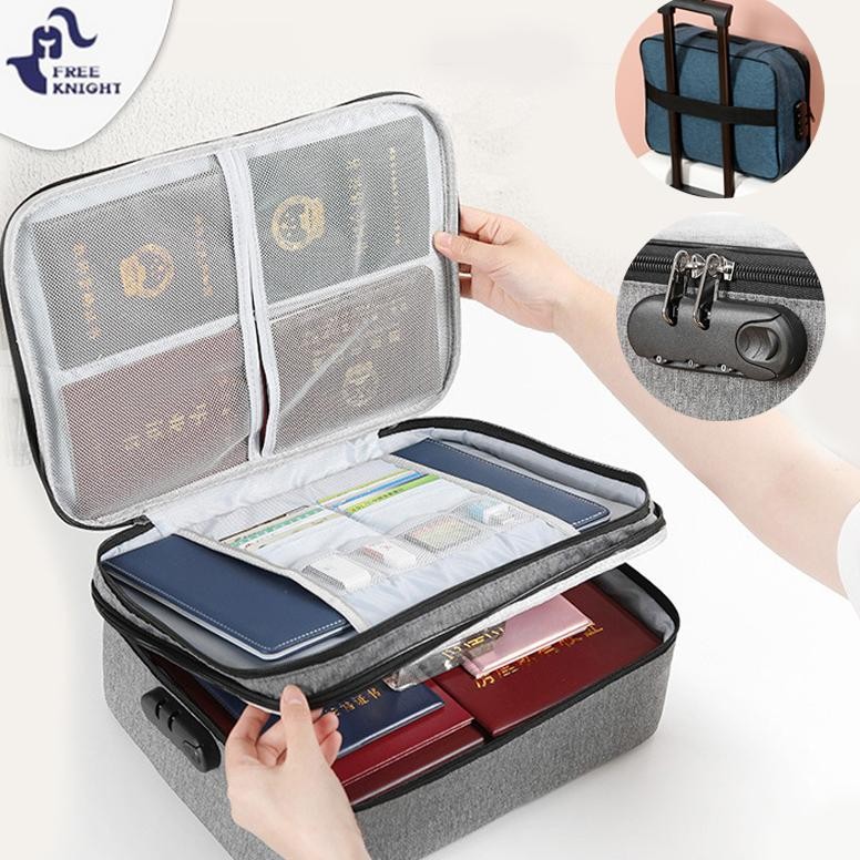 Jual Bisa Cod Freeknight Tas Dokumen Tas Travel Document Storage Box ...
