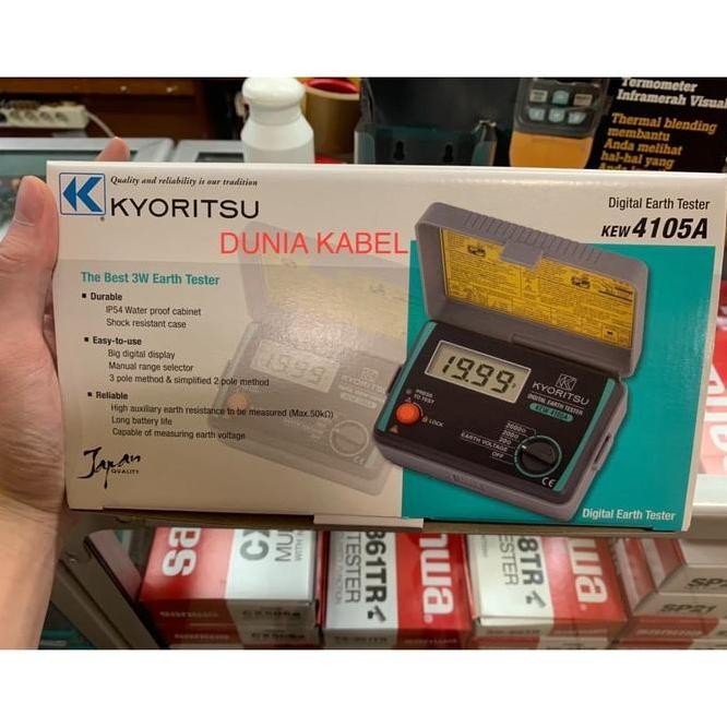 Jual Digital Earth Tester Grounding Kyoritsu 4105A 4105 A Ori 100% ...