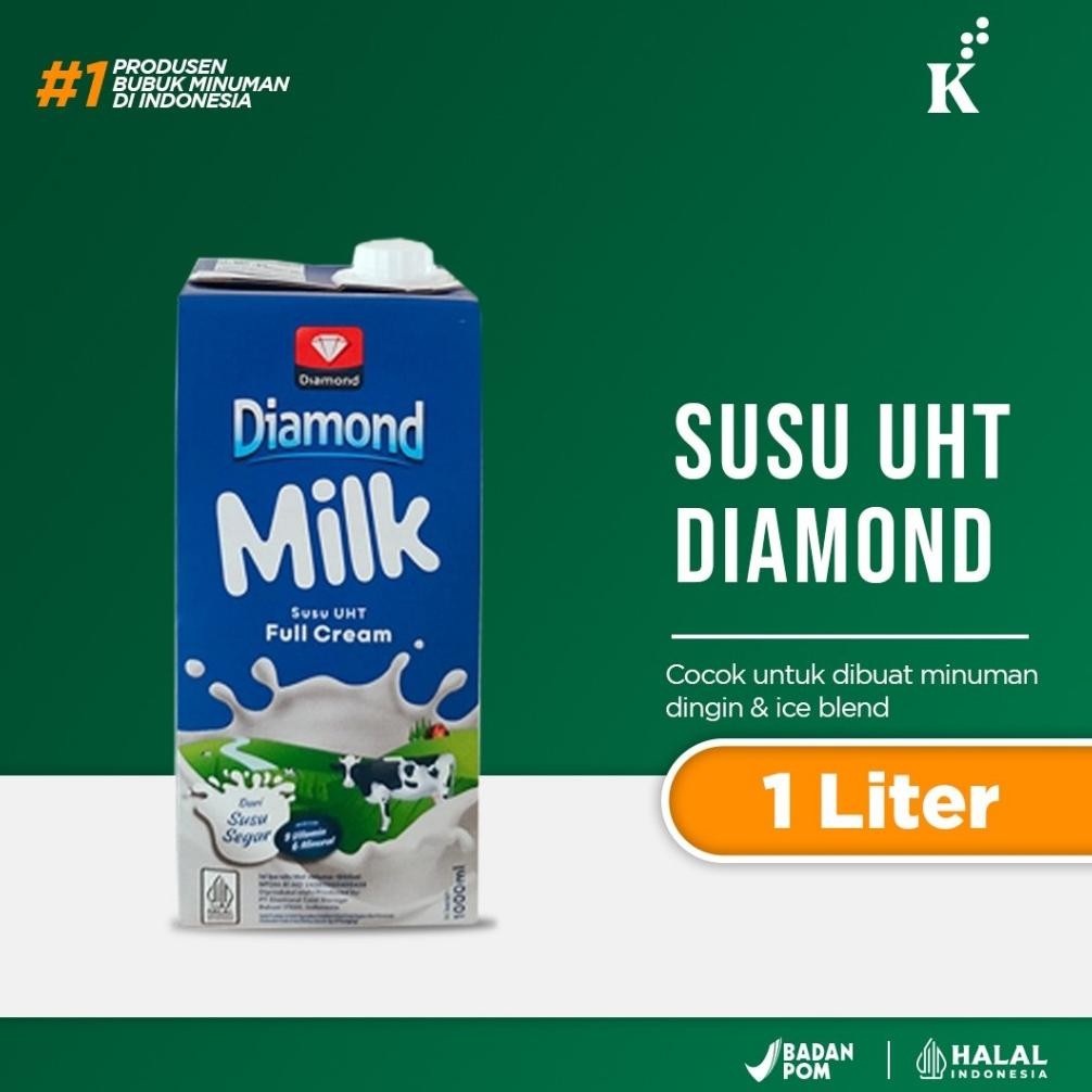 Jual Susu Diamond Milk UHT Full Cream 1 Liter Nugi | Shopee Indonesia