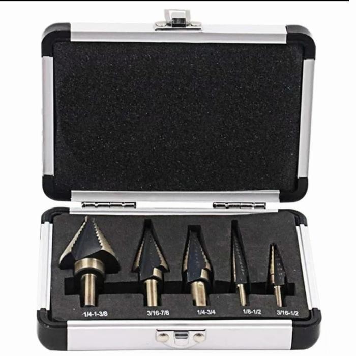 Jual piramid mata bor spiral drill titanium kobalt baja hss 58 72 75 78 ...