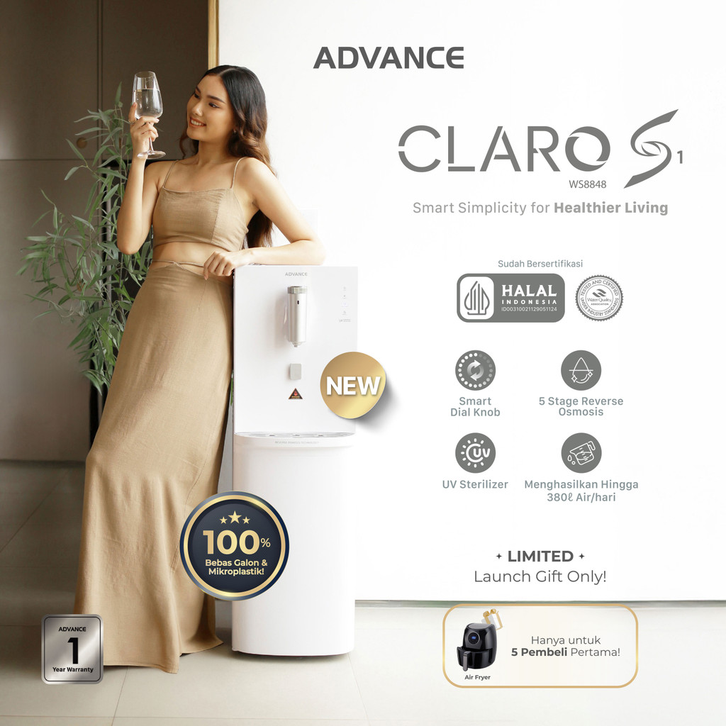 Jual ADVANCE - Reverse Osmosis CLARO S1 Water Purifier (WS8848) | Shopee Indonesia