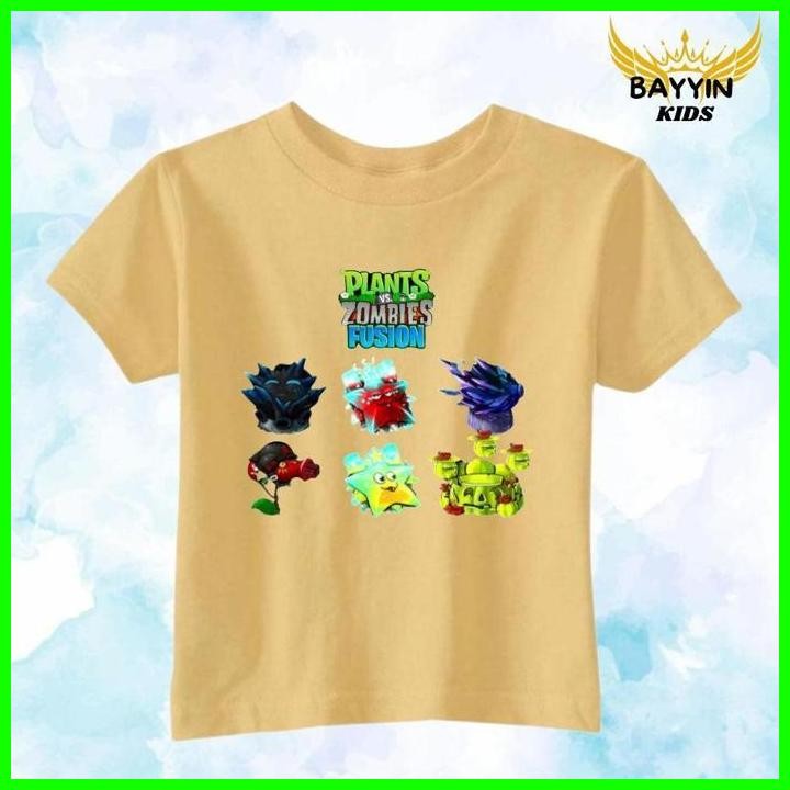Jual Big Sale Kaos Anak Custom Nama Combed 30S Gambar Plants Vs Zombies Fusion Viral Untuk Anak ...