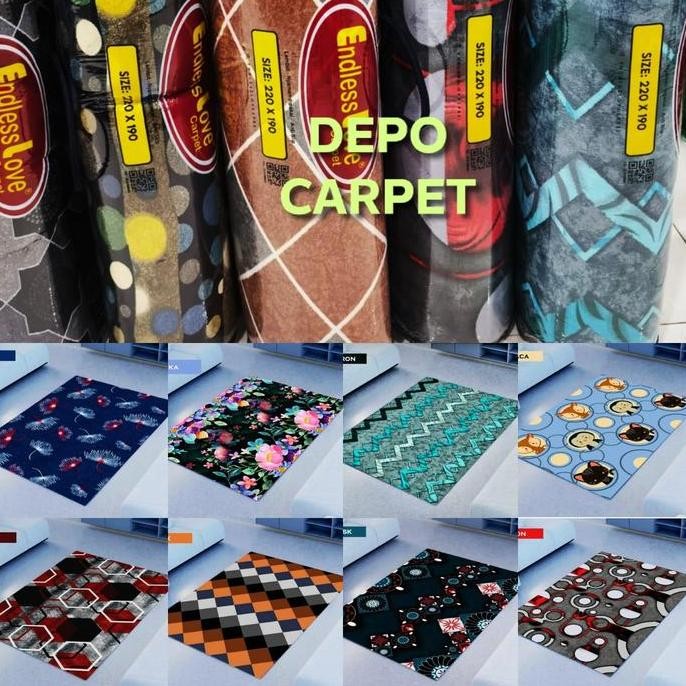 Jual ENDLESS LOVE 190x220 + Tas / Karpet Malaysia Extra Tebal 23mm seri ...