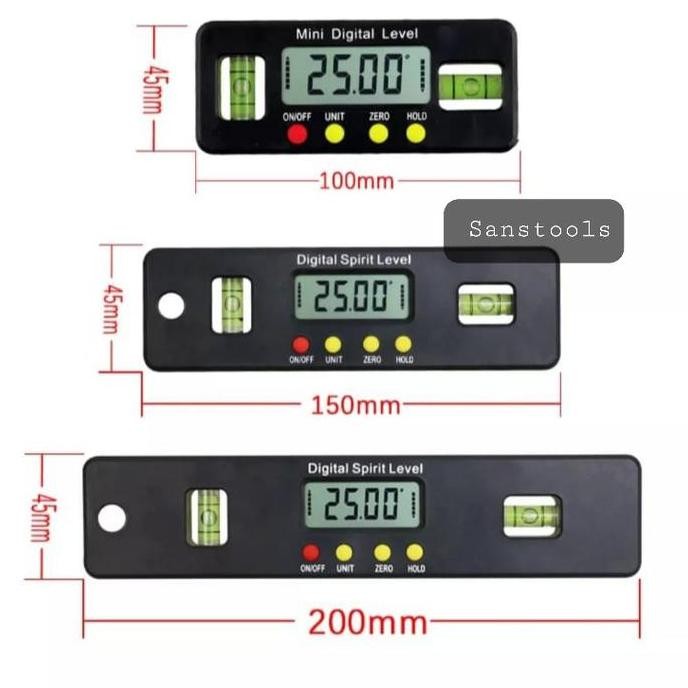 Jual Mini level box / inclinometer / waterpass digital angle protractor ...