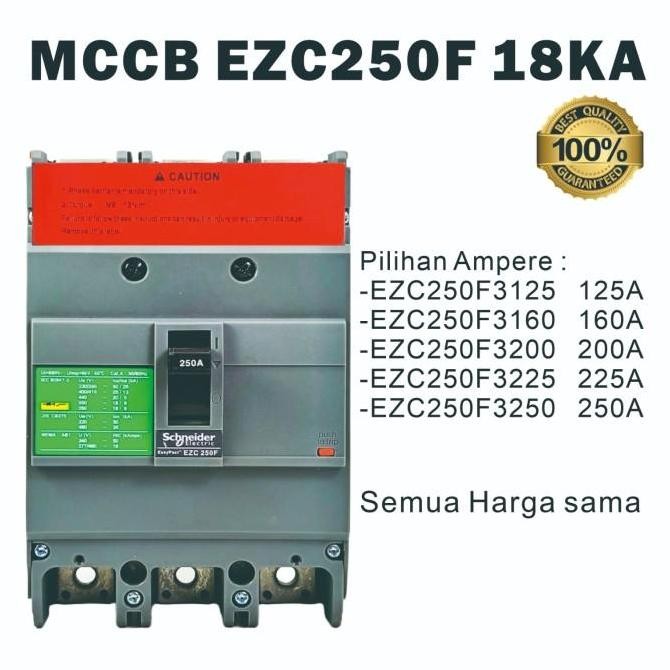 Jual MCCB EZC250F 3P 18kA 125A 160A 200A 225A 250A | Shopee Indonesia