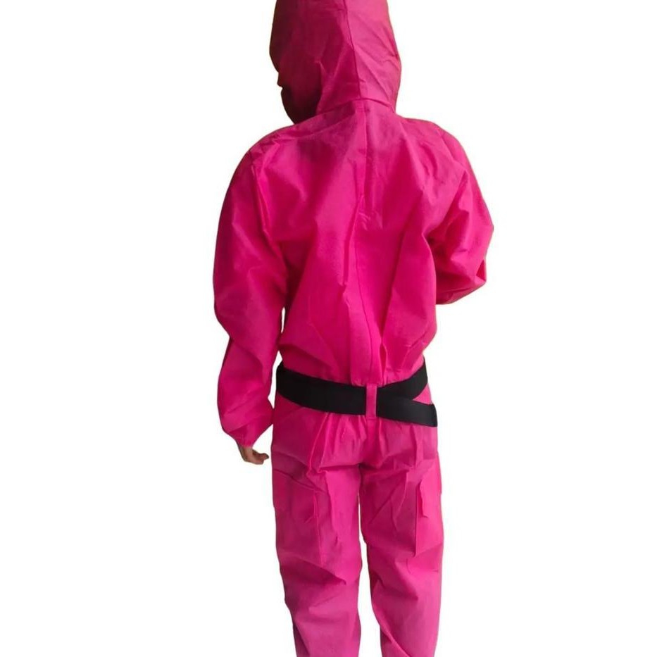Jual EC Seragam Squid Game Baju Costum Bahan Spunbond Warna Pink ...