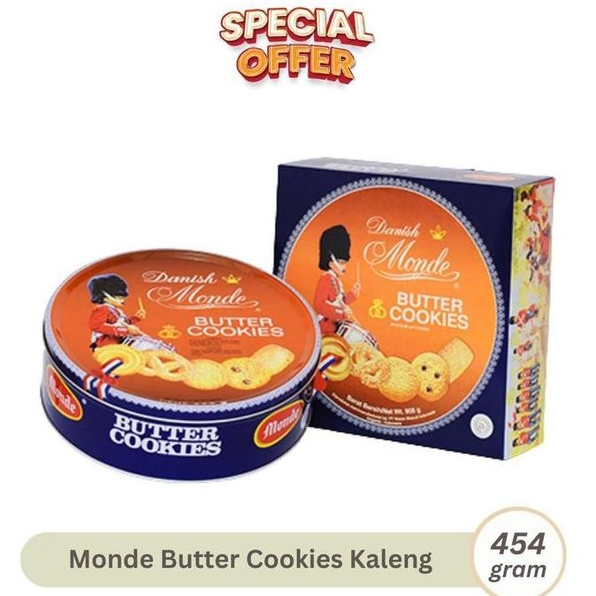 Jual MONDE BUTTER COOKIES 454GRAM BISCUIT KEMASAN KALENG KUKIS MENTEGA ...