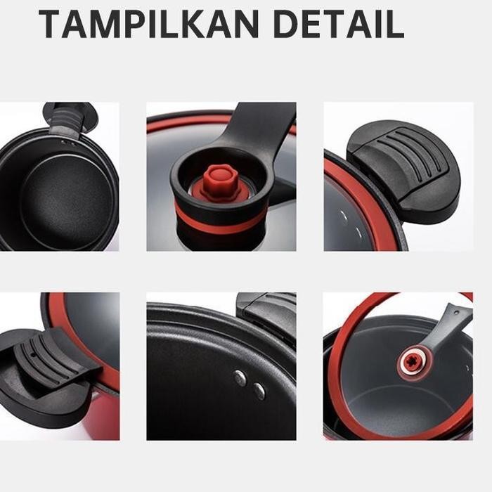 Jual [Exclusive Ischaindy] Qme-Panci Presto Teflon Pressure Cooker Pot ...