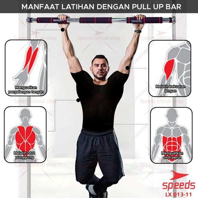 Jual Speeds Pull Up Bar Alat Olahraga Fitness Door Chinning Kode ...