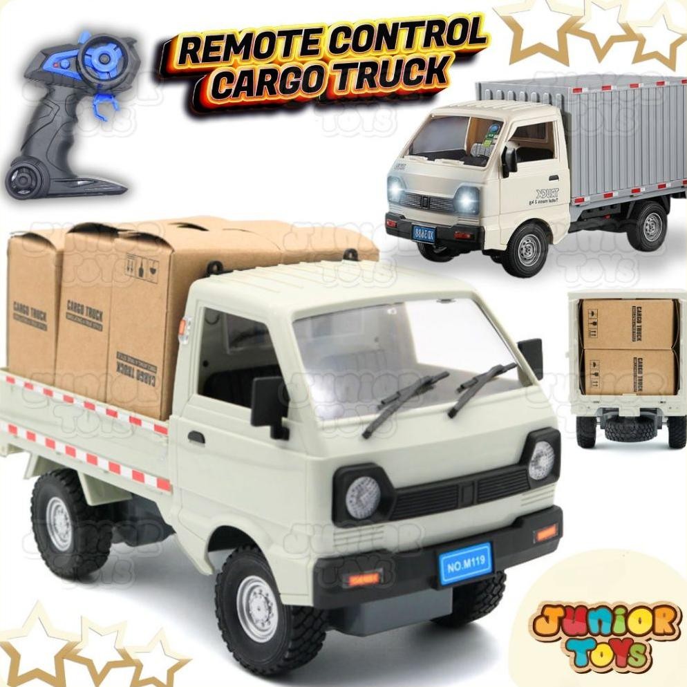 Jual Aw89 Mobil Remote Control Rc Pick Up Box Cargo Truck Miniatur ...