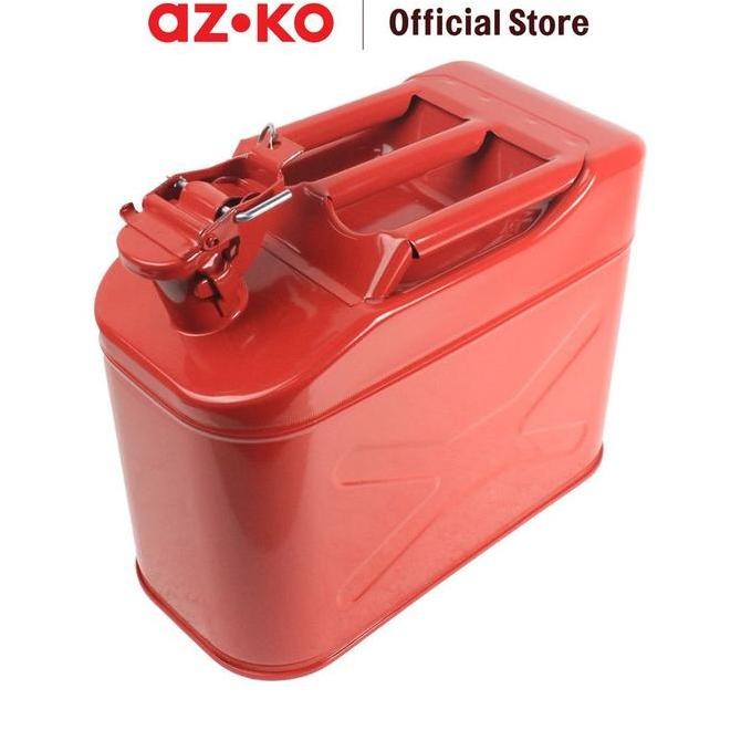 Jual AZKO KRISBOW 10 LTR JERIGEN BAHAN BAKAR GAS & SOLAR BESI - MERAH ...