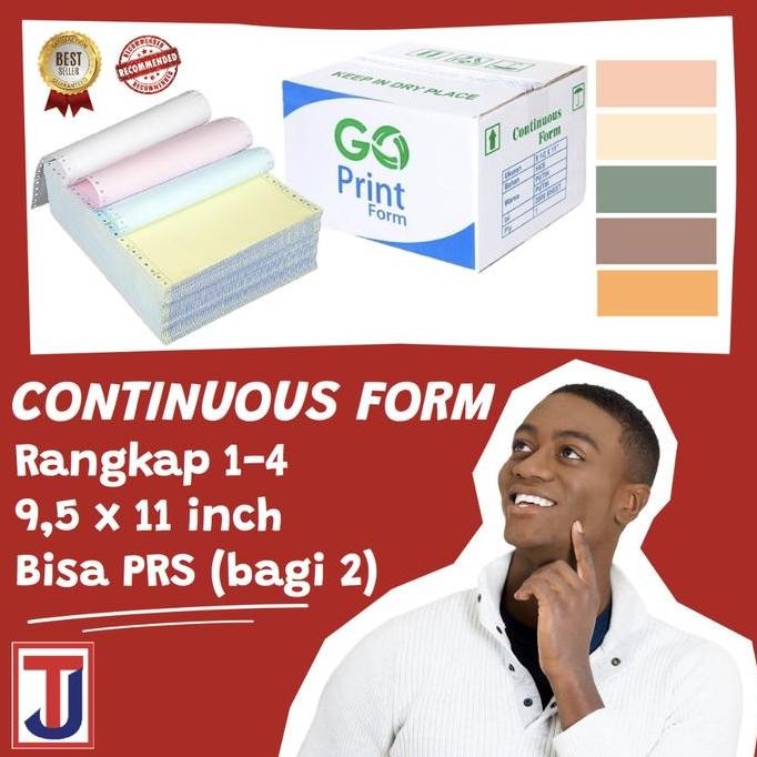 Jual NEW KERTAS CONTINUOS / CONTINUOUS FORM 1 / 2 / 3 / 4 PLY (ISI 500 ...