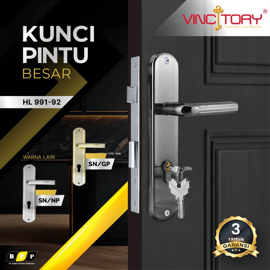Jual Handle Pintu Rumah Besar 25cm Komp Keys System Silinder Kunci ...