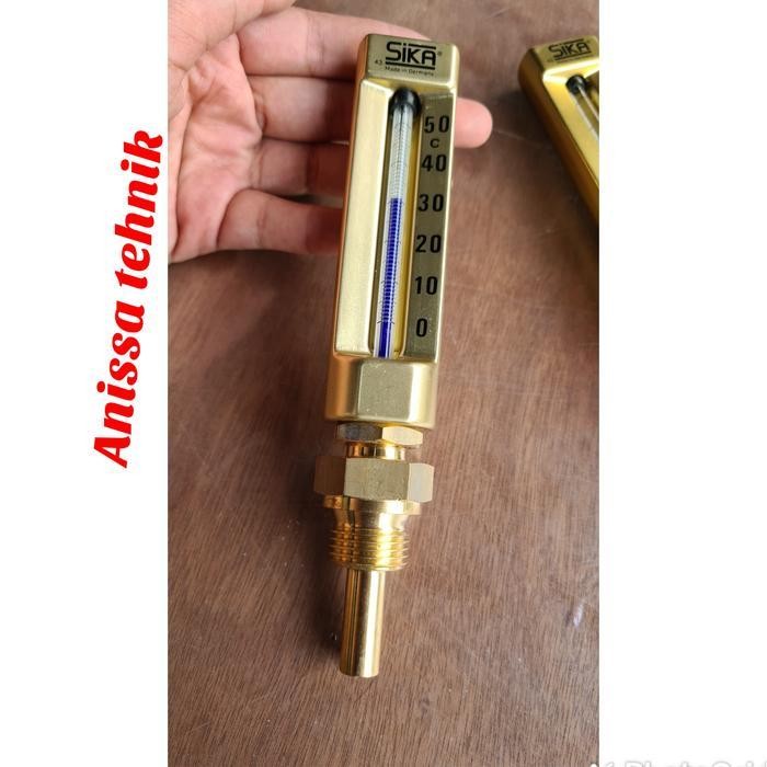 Jual Thermometer SIKA model lurus/50 c panjang kaki 30mm | Shopee Indonesia