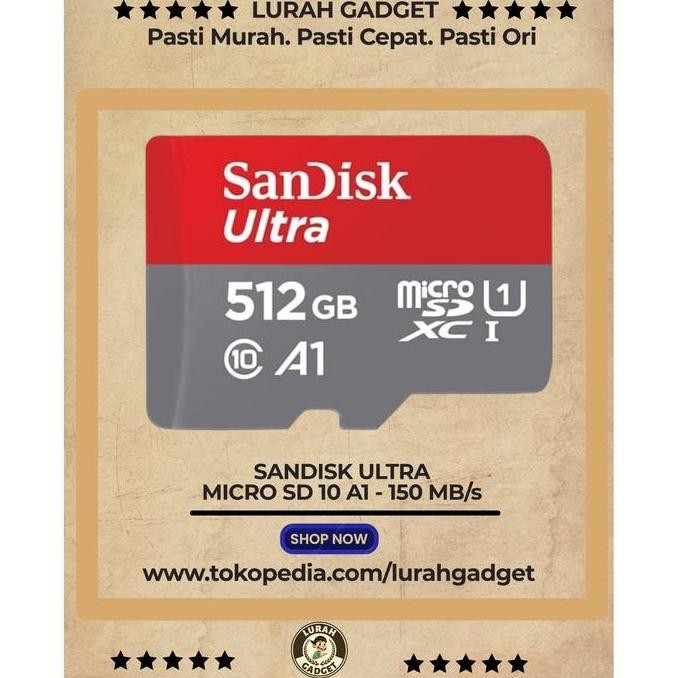 Jual Sandisk Ultra Microsd 256Gb 512Gb 1Tb 150Mb/S Microsdxc Card Uhs-I ...