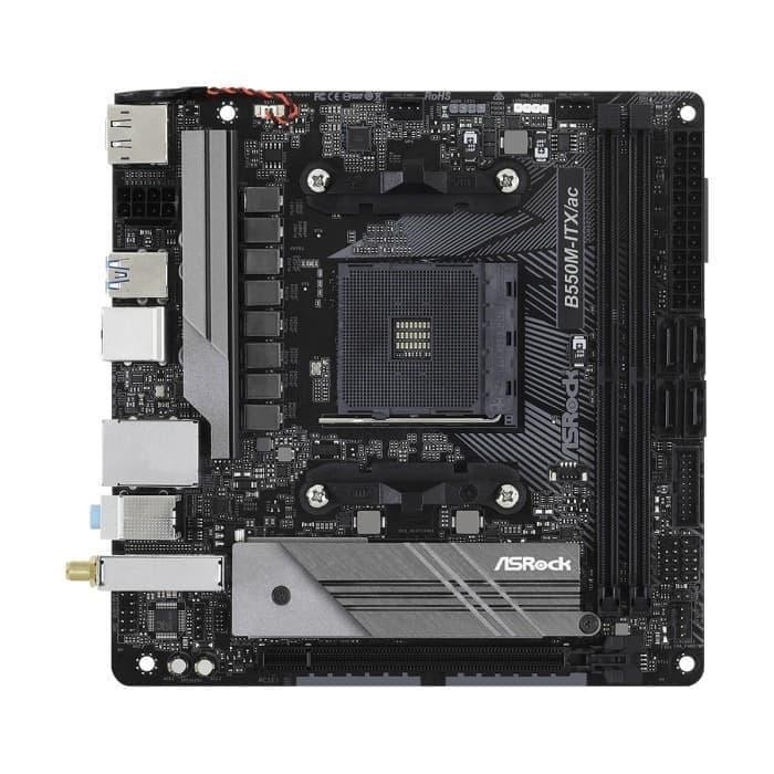 Jual Cc Asrock B550M Itx/Ac (Am4, Amd Promontory B550, Ddr4, Usb3.2 ...