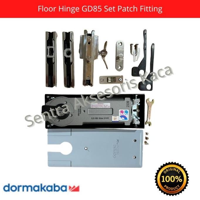 Jual Floor Hinge Dorma Bts 85 Set Patch Fitting | Shopee Indonesia