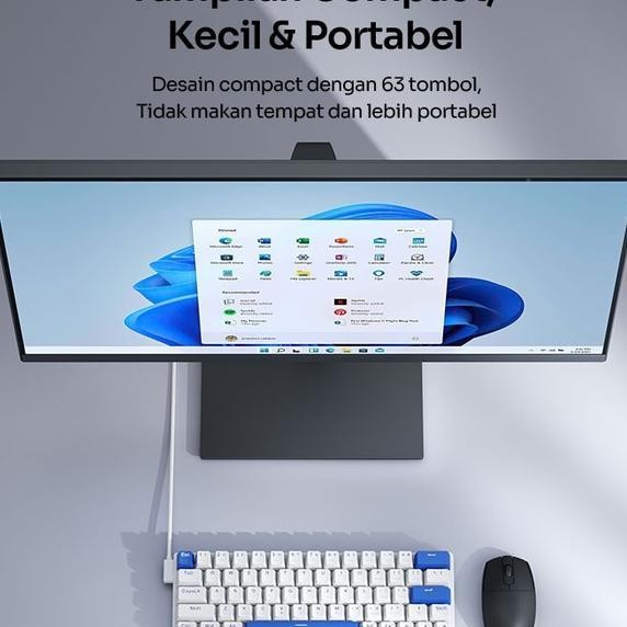 Jual Workmate Iv Mechanical Wired Keyboard Gaming 94 Keys Pbt Keycaps ...