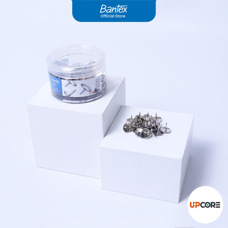 Jual Bantex Paku Pines / Paku Payung / Thumb Tack 23 mm Warna Silver ...