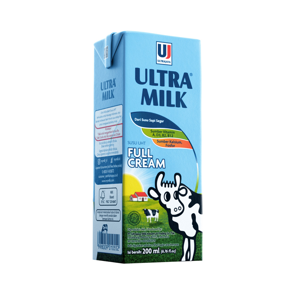 Jual Ultra Milk Full Cream 200ml x 10 pcs | Shopee Indonesia