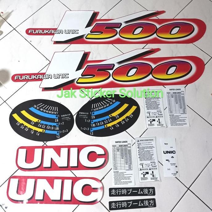 Jual Stiker Truck-Mounted Unic Crane Ur-V500 Terbaik | Shopee Indonesia