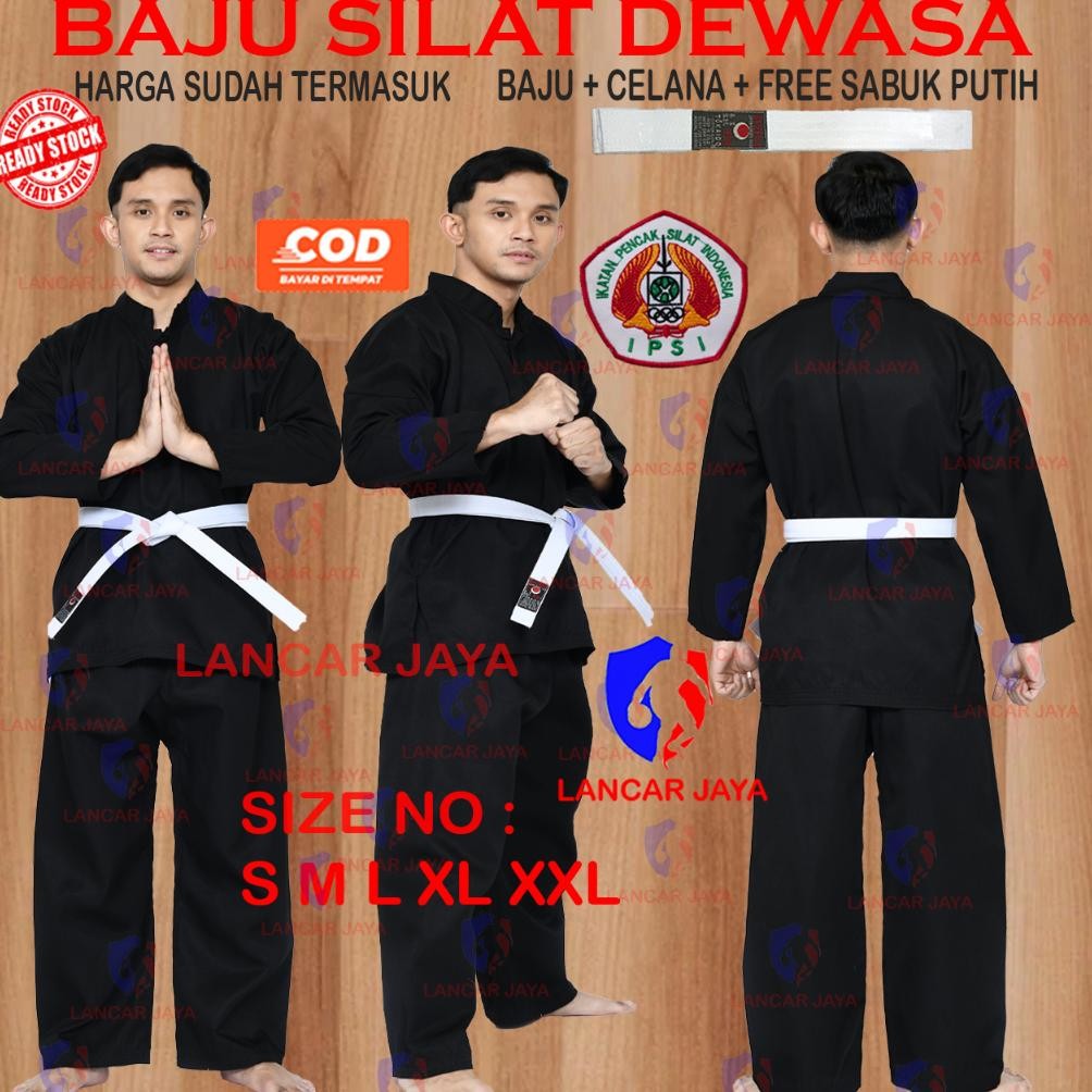 Jual BAJU SILAT DEWASA BELADIRI STELAN ( BAJU + CELANA + FREE SABUK ...