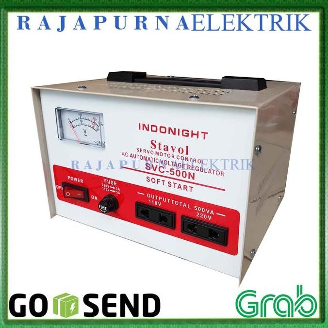 Jual Stabilizer Servo Motor Indonight 500Va - 500 Va Stavol Avr ...