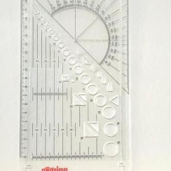 Jual Rotring Penggaris Mal Serbaguna Busur Lingkaran Tutup College Set ...