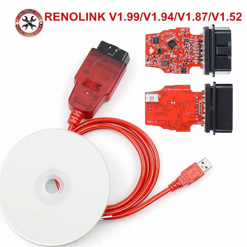 Jual For Renolink V1.99/v1.94V1.87 OBD2 Interface Diagnostic For ...