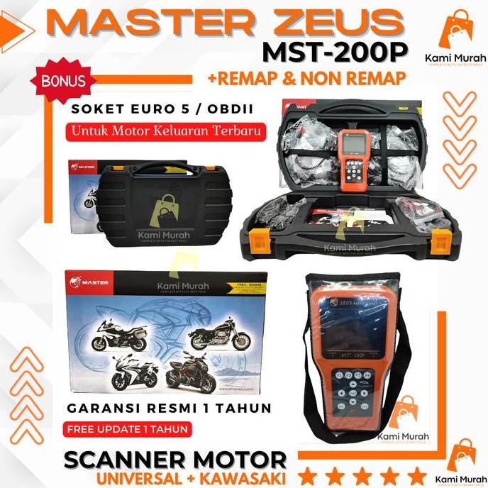 Jual Scanner Motor Universal Zeus MST-100 /200p Orange Full Brand Motor ...