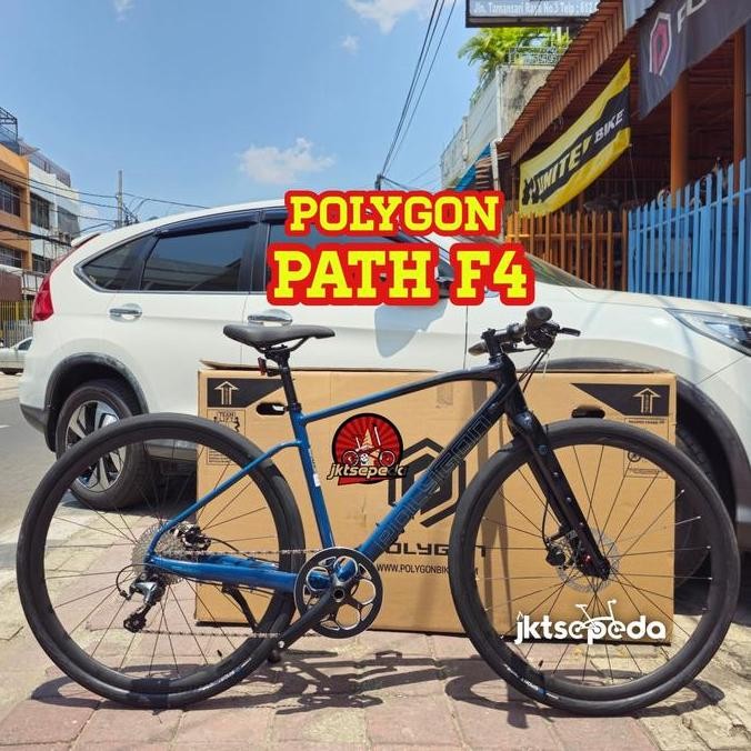 Jual BEBAS ONGKIR - Sepeda Hybrid POLYGON PATH F4 | Shopee Indonesia