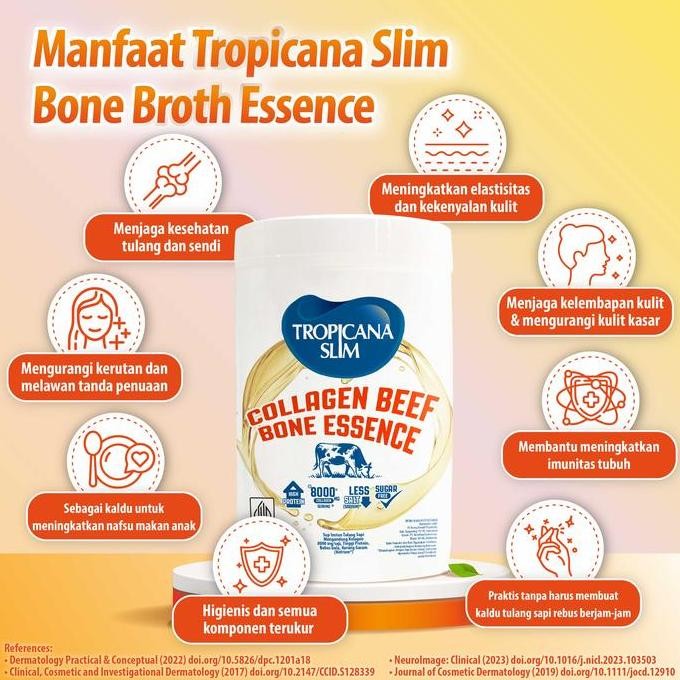 Jual Twin Pack - Tropicana Slim Collagen Beef Bone Essence 200g - Sari ...