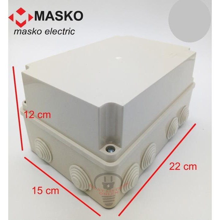 Jual Promo AGA88 MASKO Junction Box 22x15x12 cm Durados Terminal Kabel ...