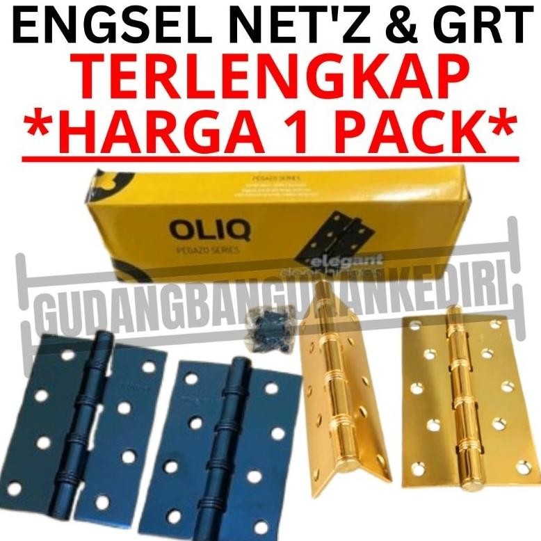 Jual [1 PACK TERLENGKAP] engsel pintu jendela putih gold black hitam ...