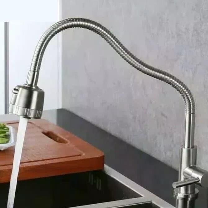 Jual Kran sink fleksibel stainless SUS-304/kran dapur dove/model toto ...